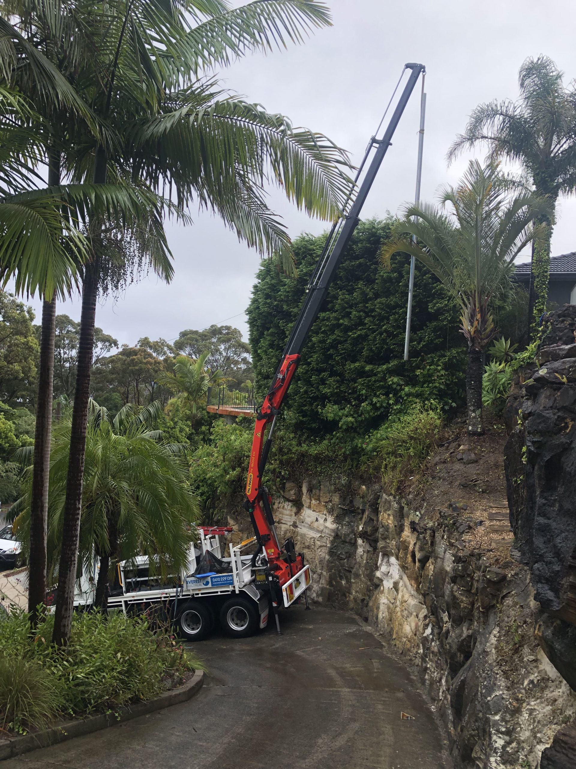 Galvanised Pole Installed for Communications Line - Avalon - Everest ...